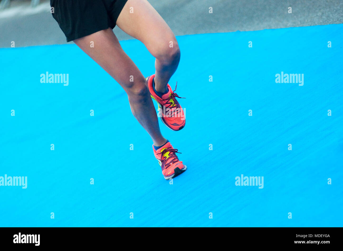 Close up of Running Feet Stock Photo - Alamy