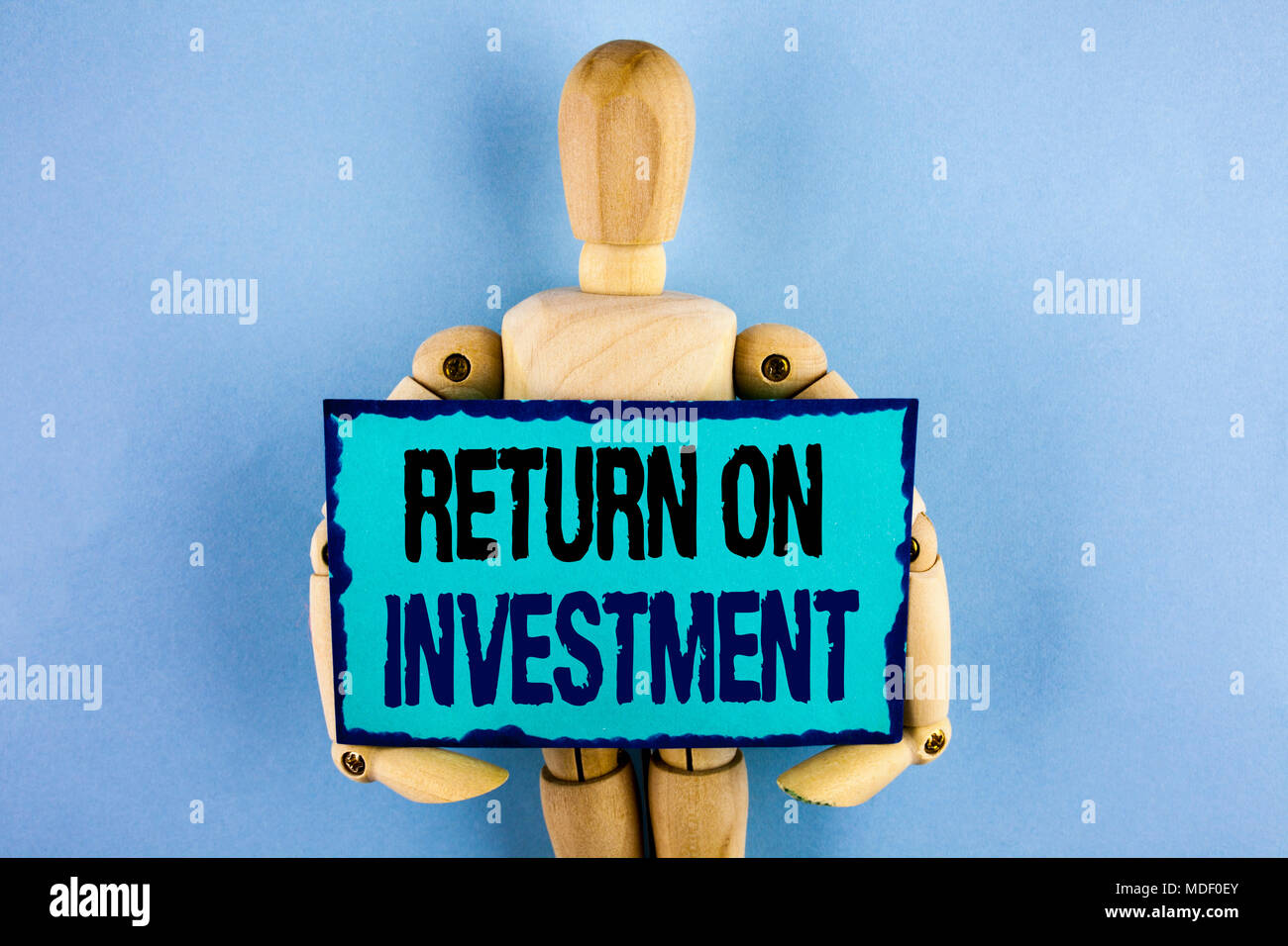 Text sign showing Return On Investment. Conceptual photo Performance ...
