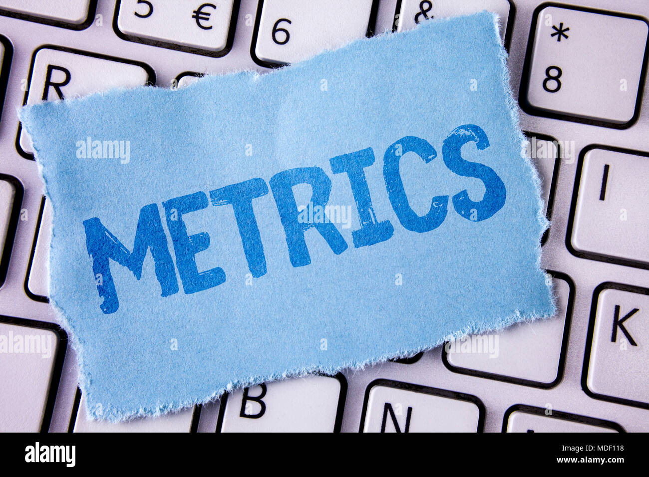 Word writing text Metrics. Business concept for Method of measuring ...