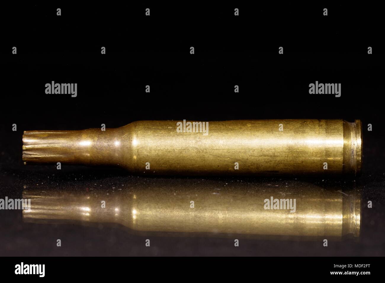 Spent Brass Rifle Round Casing. Bullet Close Up. UK Stock Photo - Alamy
