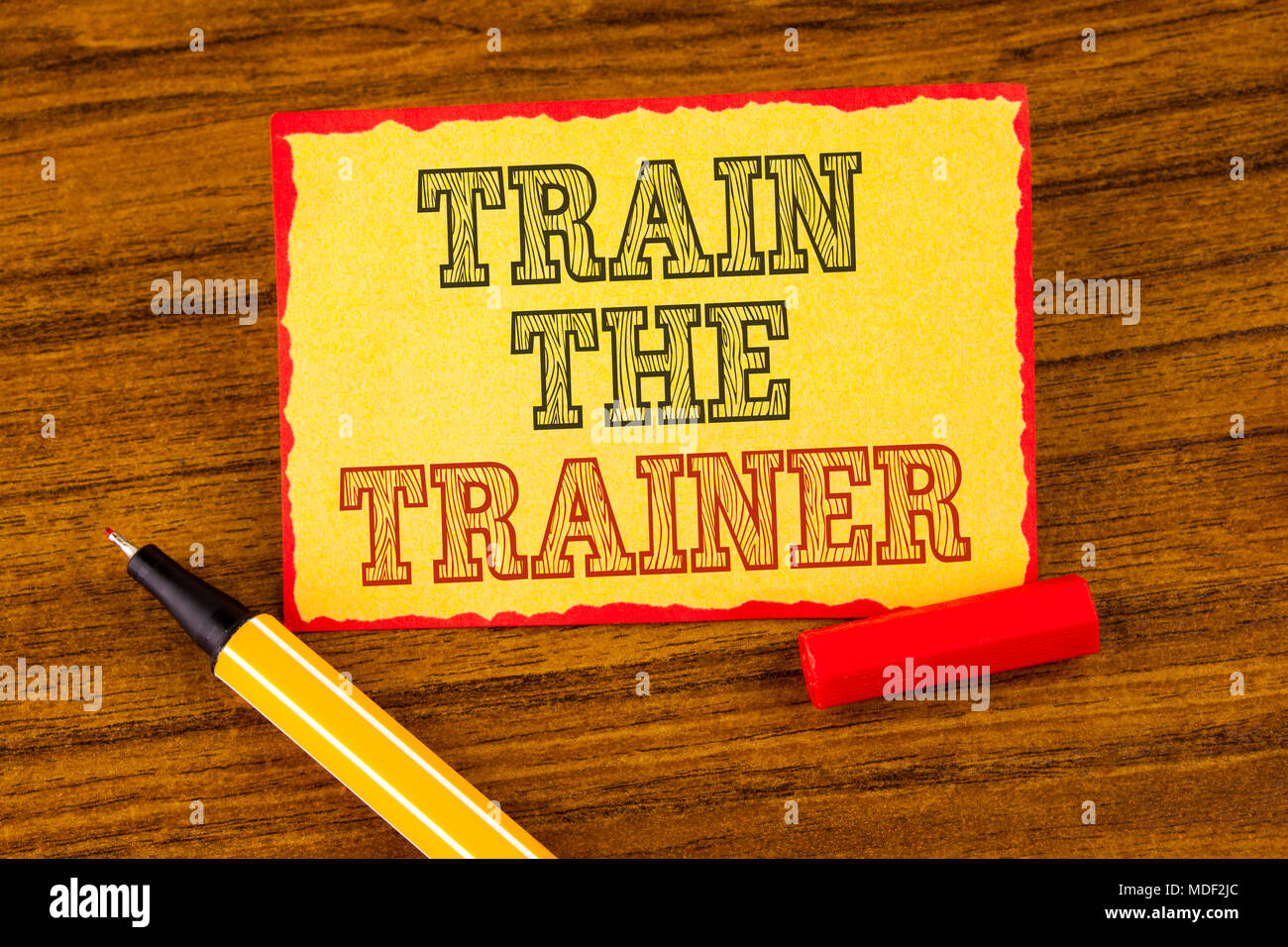 Writing note showing Train The Trainer. Business photo showcasing ...