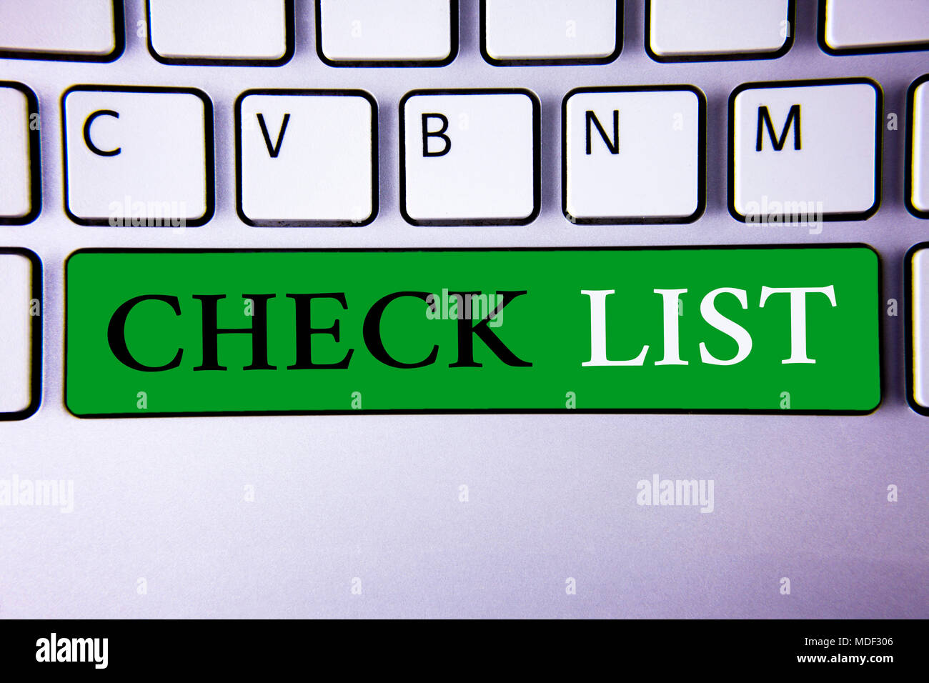 Text sign showing Check List. Conceptual photo Items required Things to ...