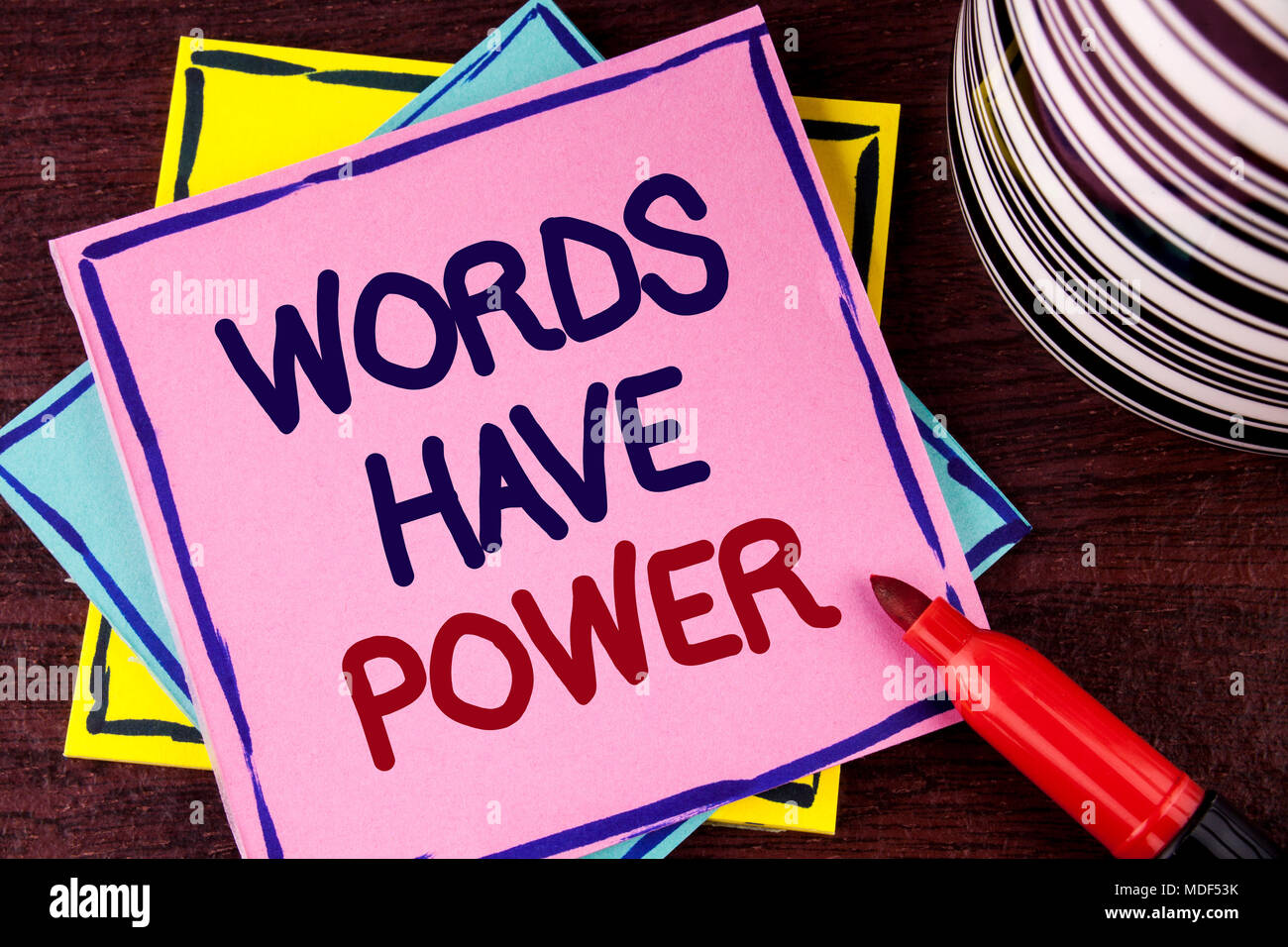 Word writing text Words Have Power. Business concept for Statements you ...