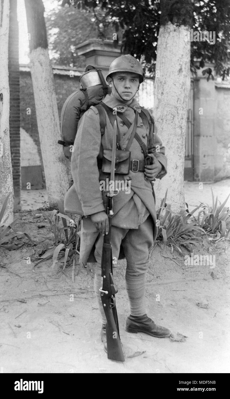 French poilu helmet Black and White Stock Photos & Images - Alamy