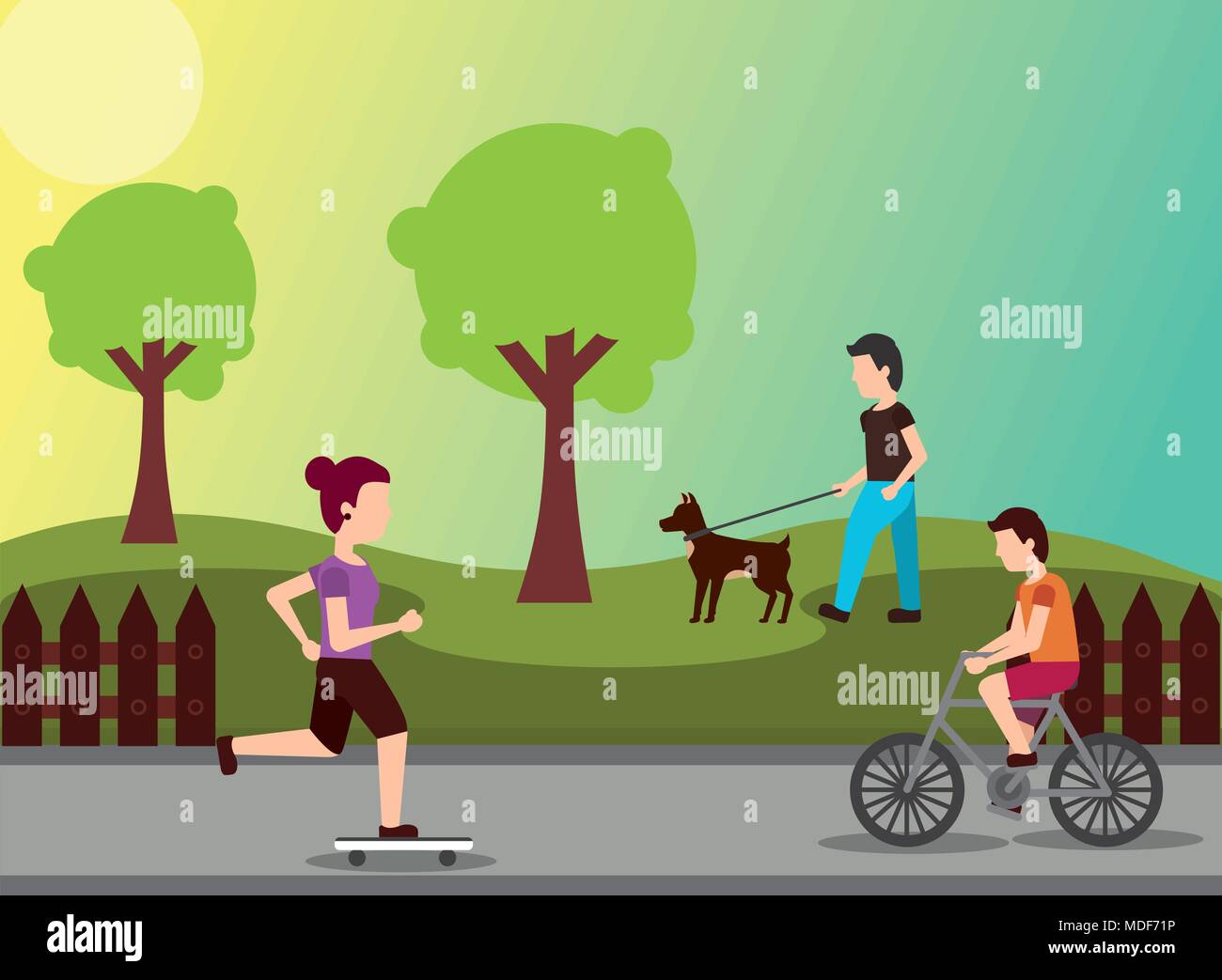 people sport activity Stock Vector Image & Art - Alamy