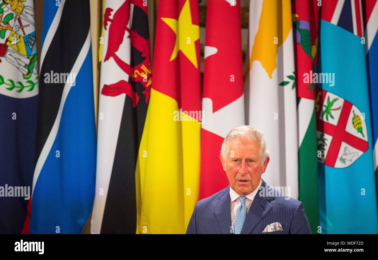 The Prince of Wales speaks during the formal opening of the ...