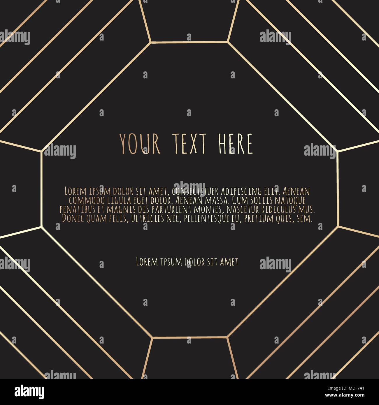 Modern gold frame Stock Vector Images - Alamy