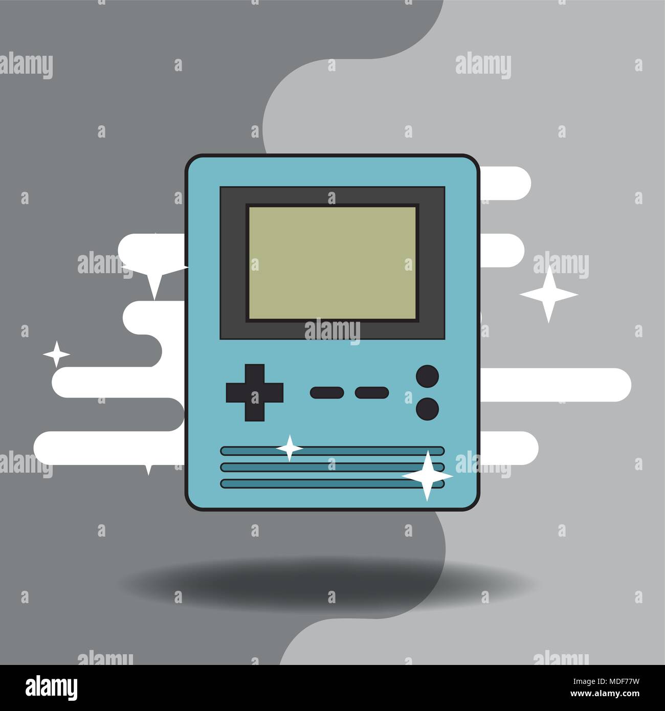 Vintage handheld video game Stock Vector Images - Alamy