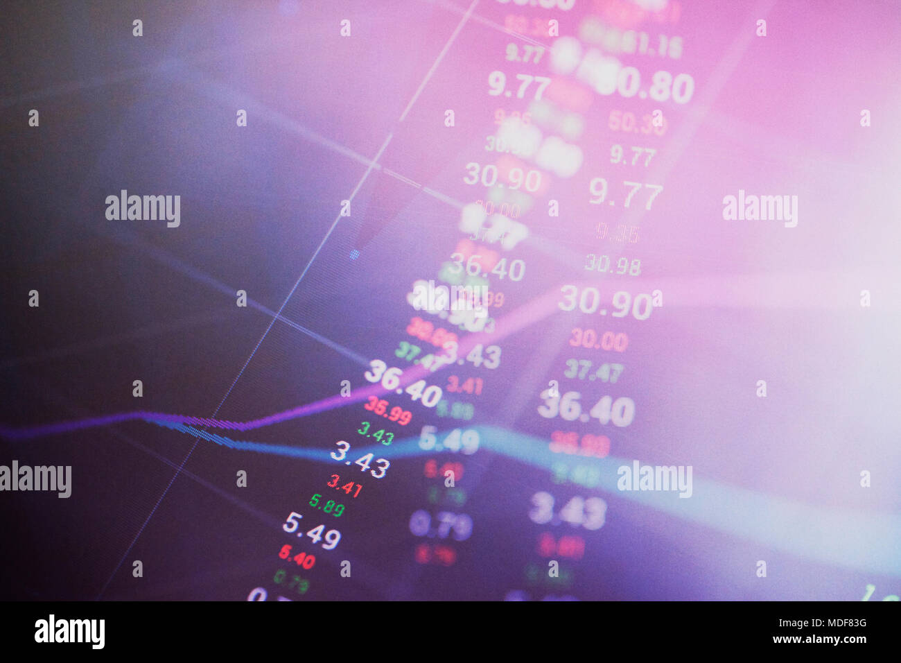 Stock market background. Numbers and charts Stock Photo - Alamy
