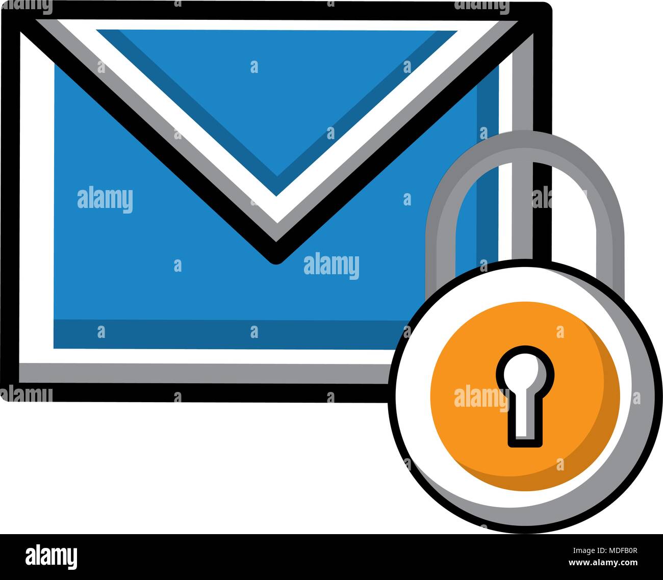 Email Message Security Data Notification Stock Vector Image And Art Alamy