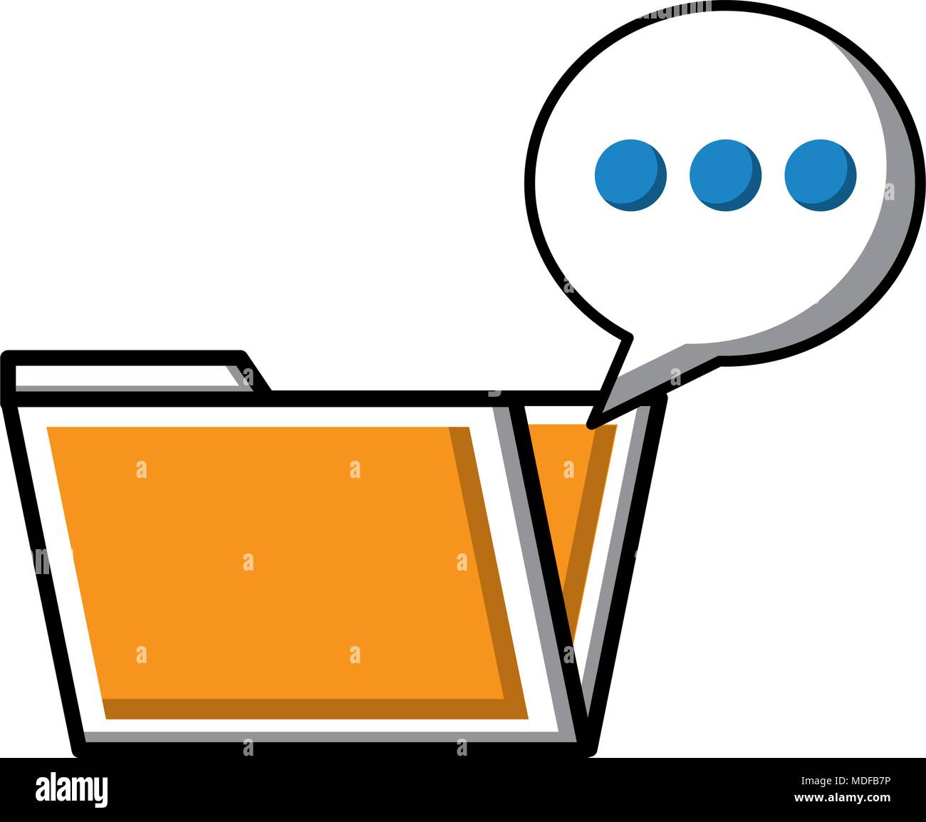 Blue bubble file icon Stock Vector Images - Alamy