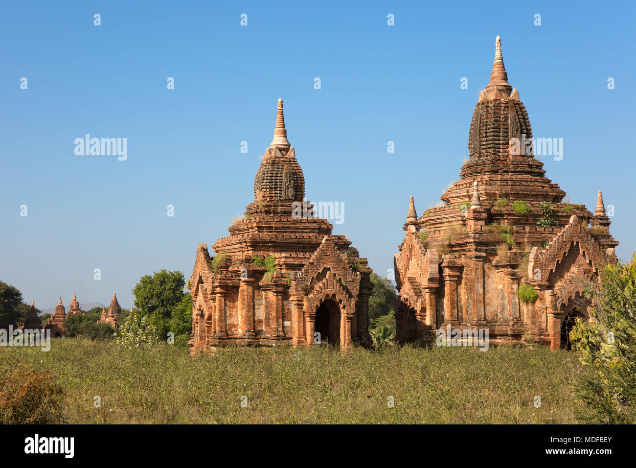 Small temples in the Bagan valley, Myanmar (Burma Stock Photo - Alamy