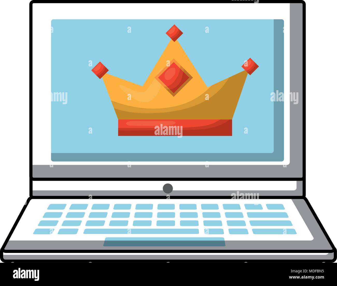 King on screen Stock Vector Images - Alamy