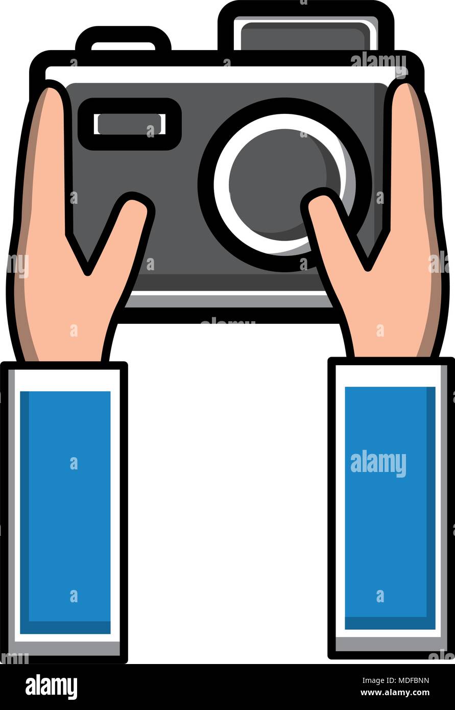 Camera smart phone hands Stock Vector Images - Alamy