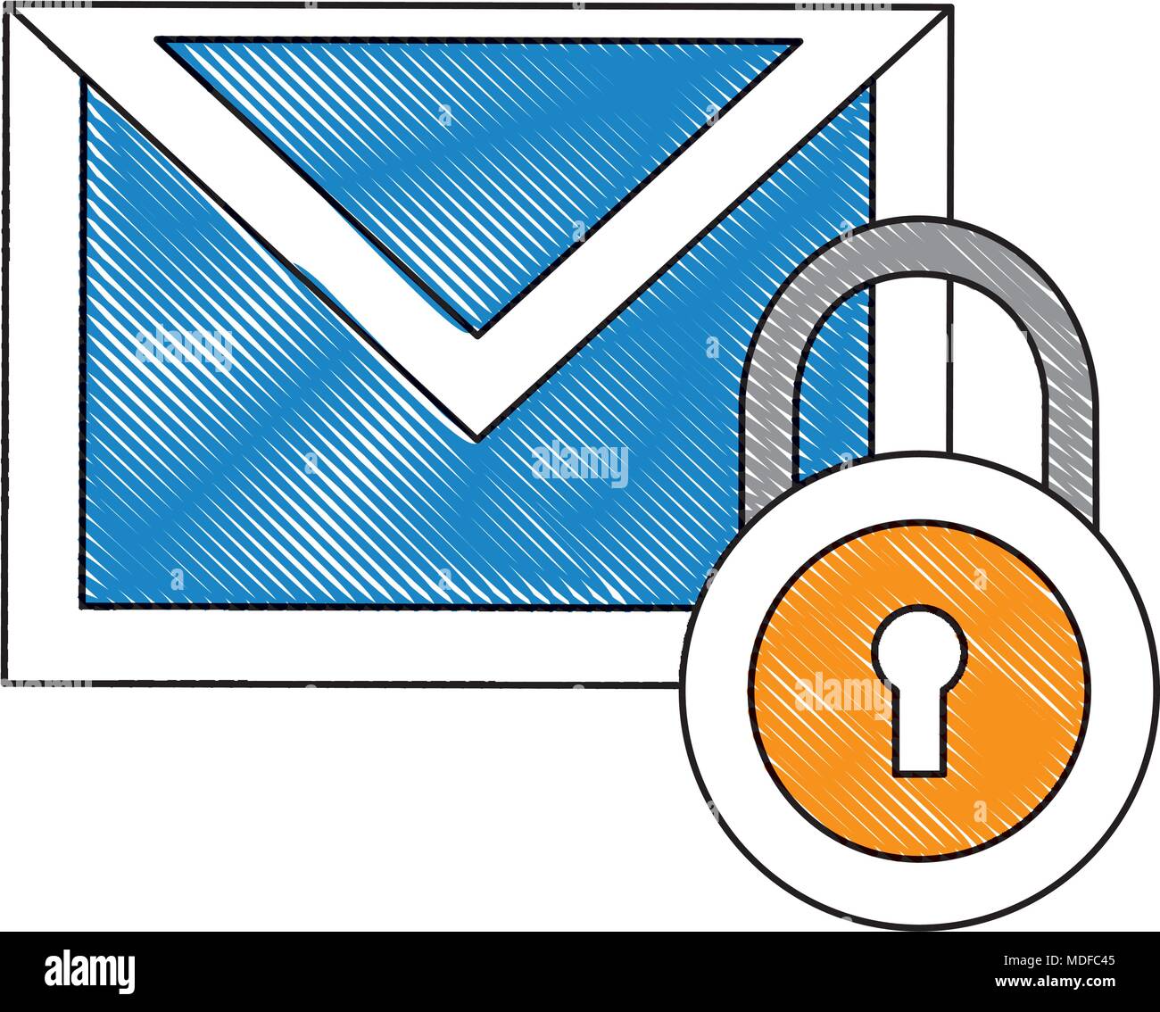 email message security data notification Stock Vector Image & Art - Alamy