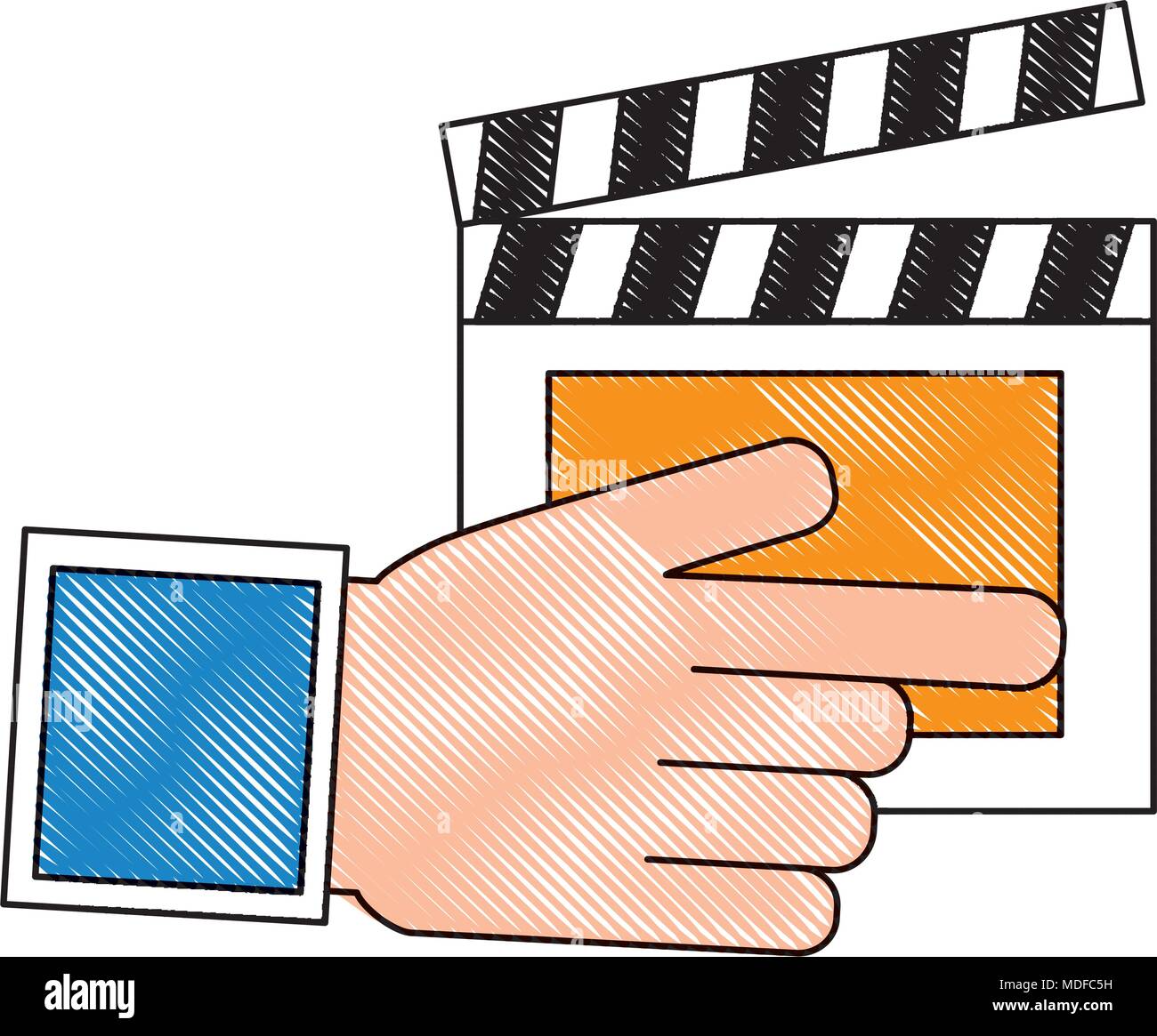 Movie action scene model Stock Vector Images - Alamy