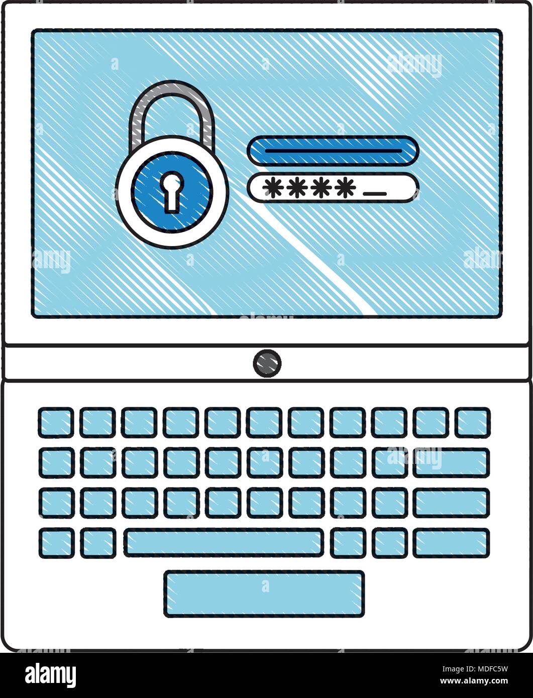 Strong password computer screen Stock Vector Images - Alamy