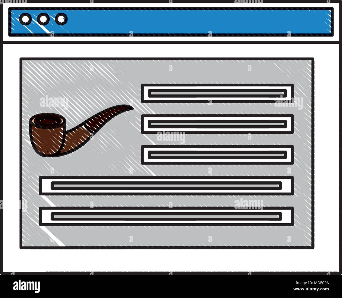 Internet pipe Stock Vector Images - Alamy