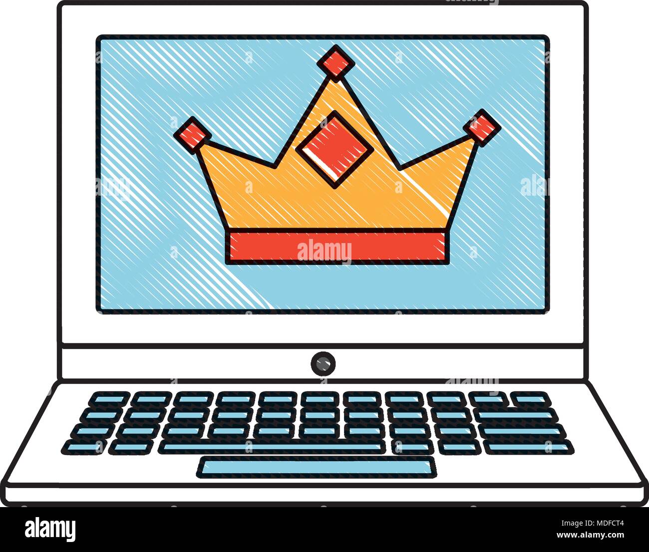 King on screen Stock Vector Images - Alamy