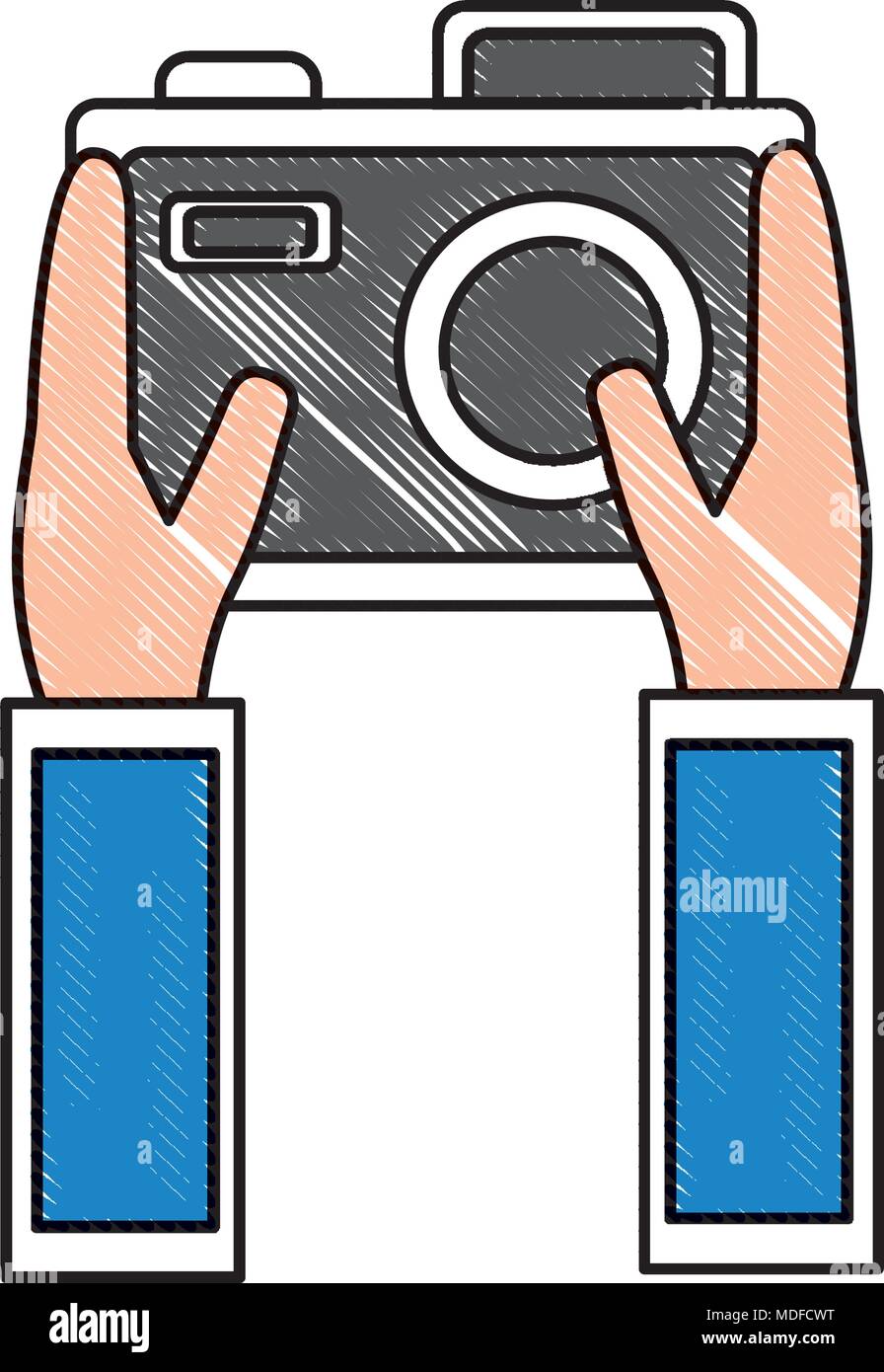 Camera smart phone hands Stock Vector Images - Alamy