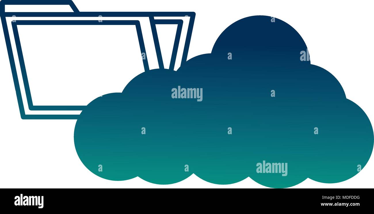 cloud storage data folder information Stock Vector Image & Art - Alamy