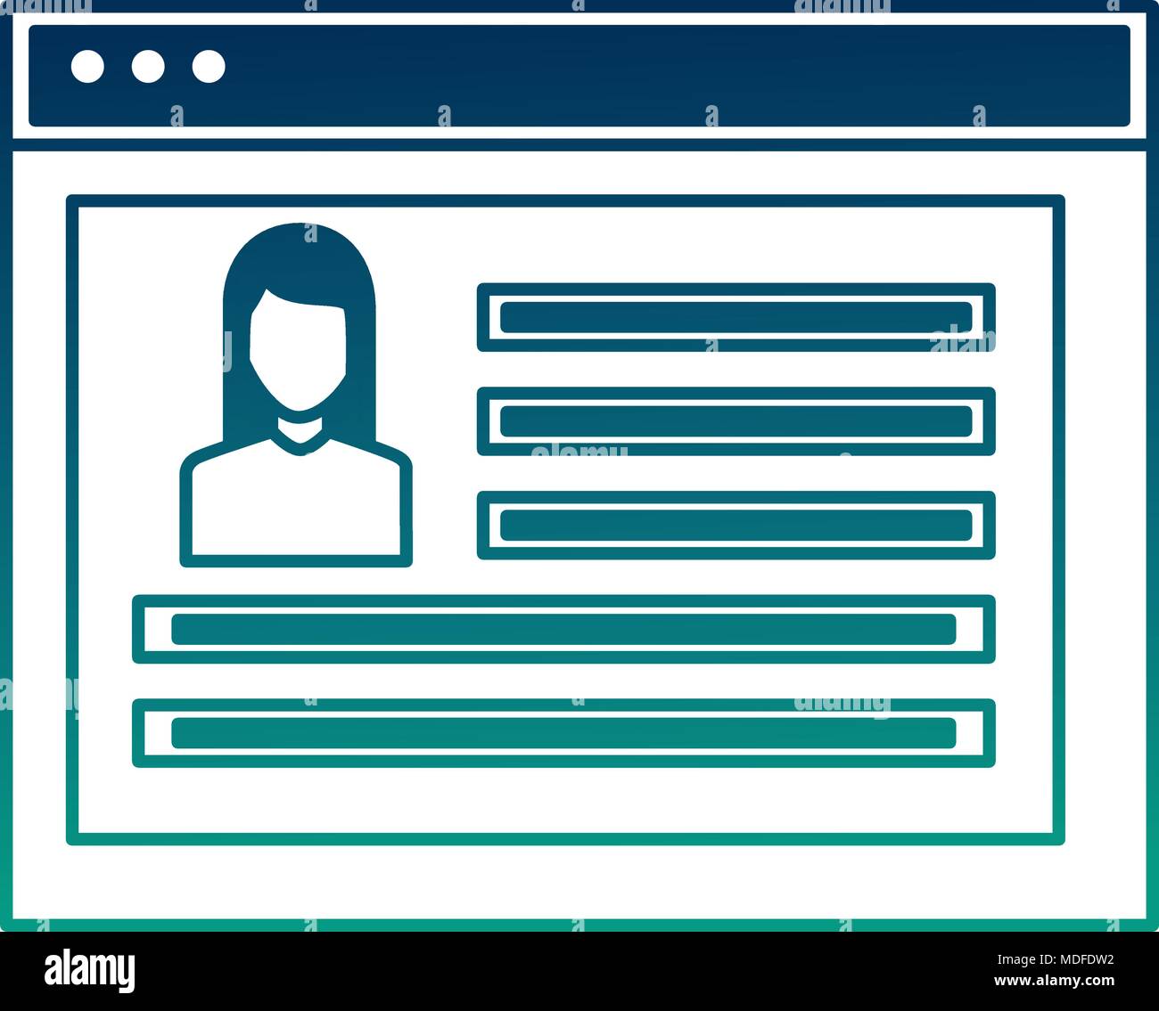 website social media profile people community Stock Vector Image & Art ...