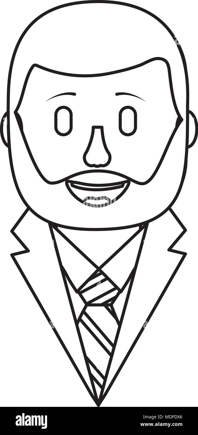 Friendly handsome bearded man Black and White Stock Photos & Images - Alamy