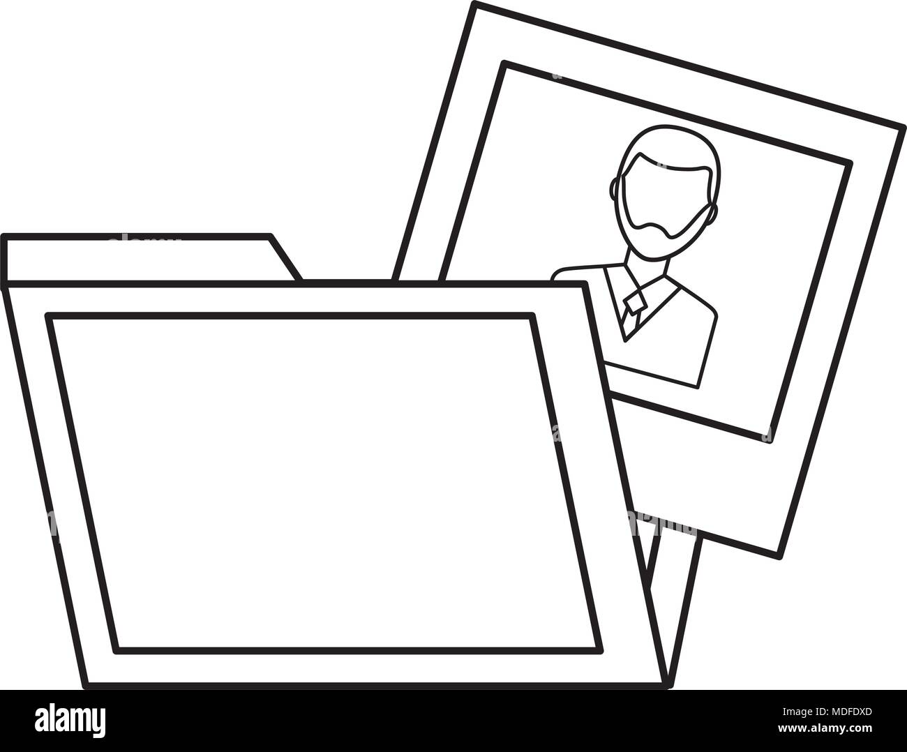folder and man photo gallery design Stock Vector Image & Art - Alamy