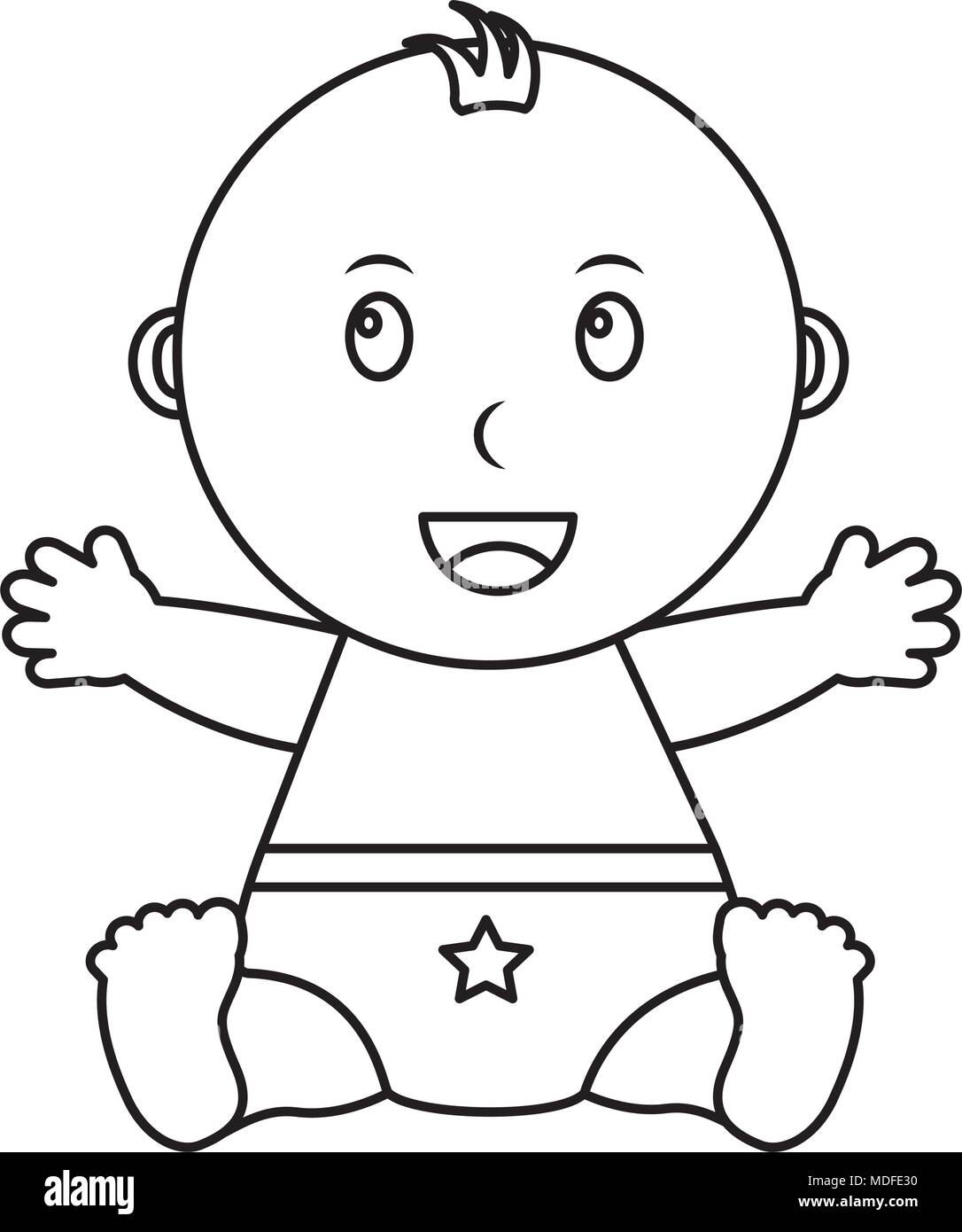 Baby Boy Outline Images at Patrick Oala-rarua blog