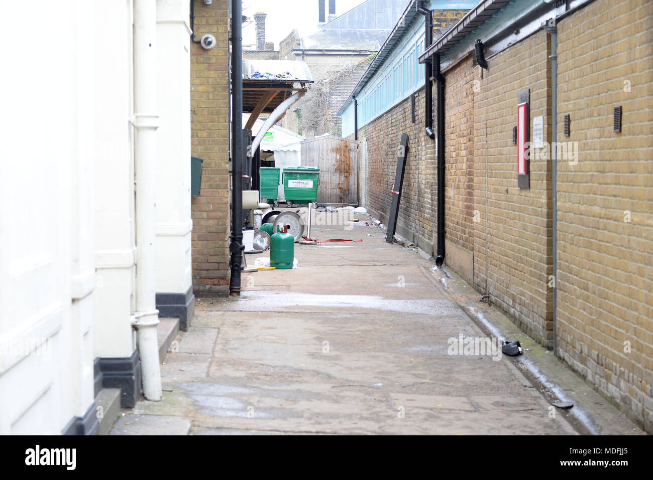 Crime scene at Blake's Nightclub in Gravesend where 13 people were ...