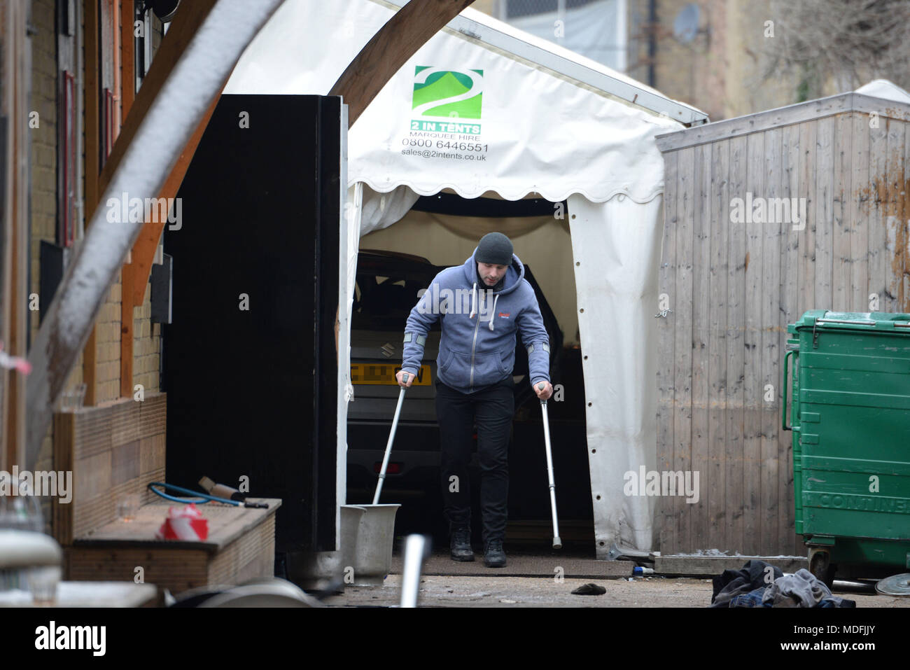 Crime scene at Blake's Nightclub in Gravesend where 13 people were ...