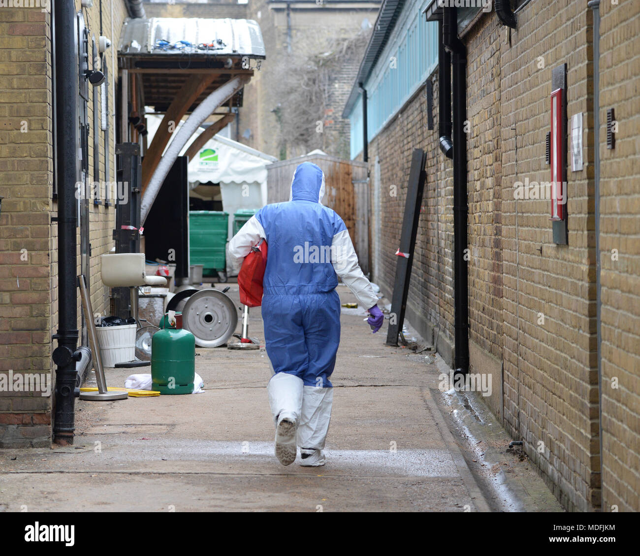 Crime scene at Blake's Nightclub in Gravesend where 13 people were ...
