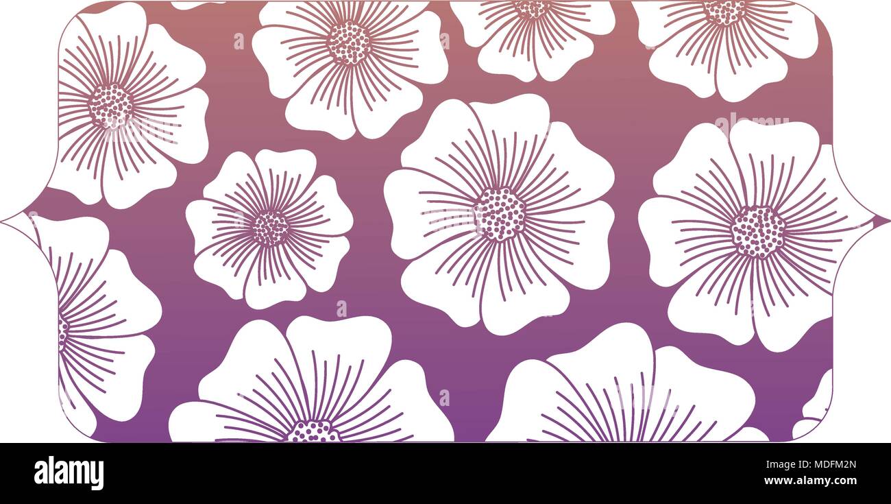 colorful decorative banner with beautiful flowers design, vector ...