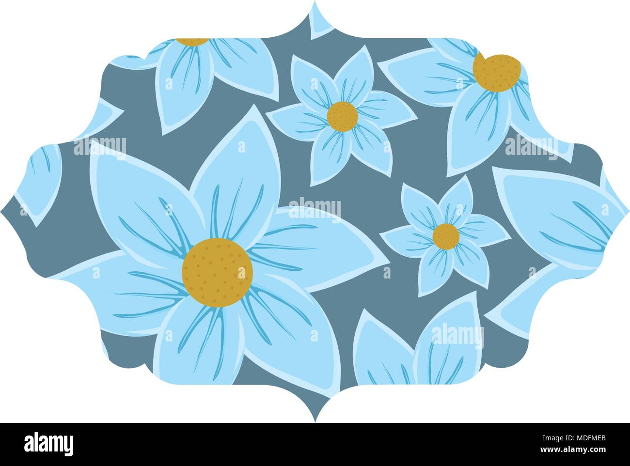 colorful arabic frame with beautiful flowers design. vector ...