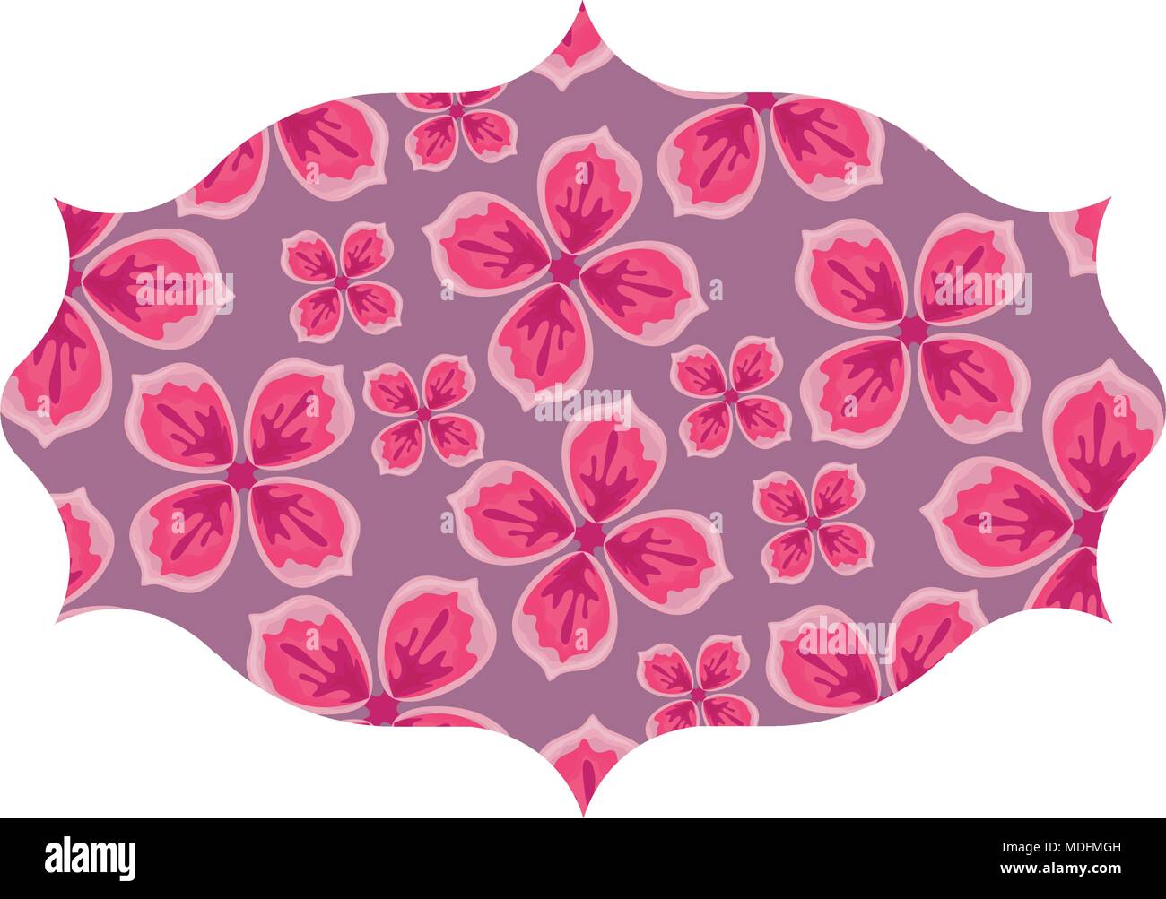 colorful arabic frame with beautiful flowers design. vector ...