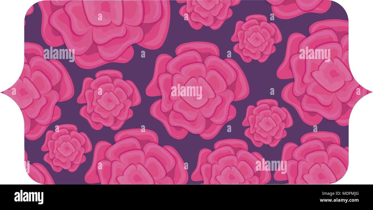 colorful decorative banner with floral design, vector illustration ...