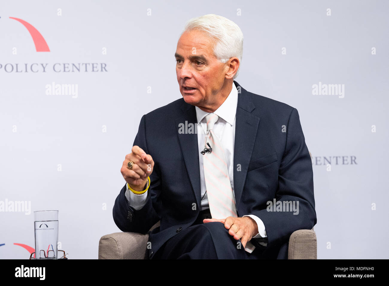 Representative Charlie Crist (D) of Florida speaking at the Restoring ...