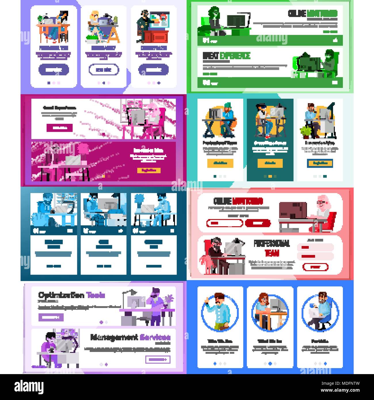 Illustrated front page Stock Vector Images - Alamy