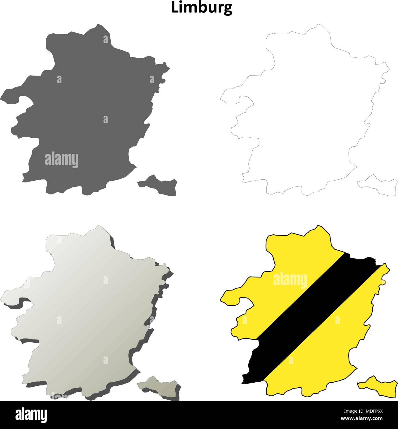 Map of limburg hi-res stock photography and images - Alamy