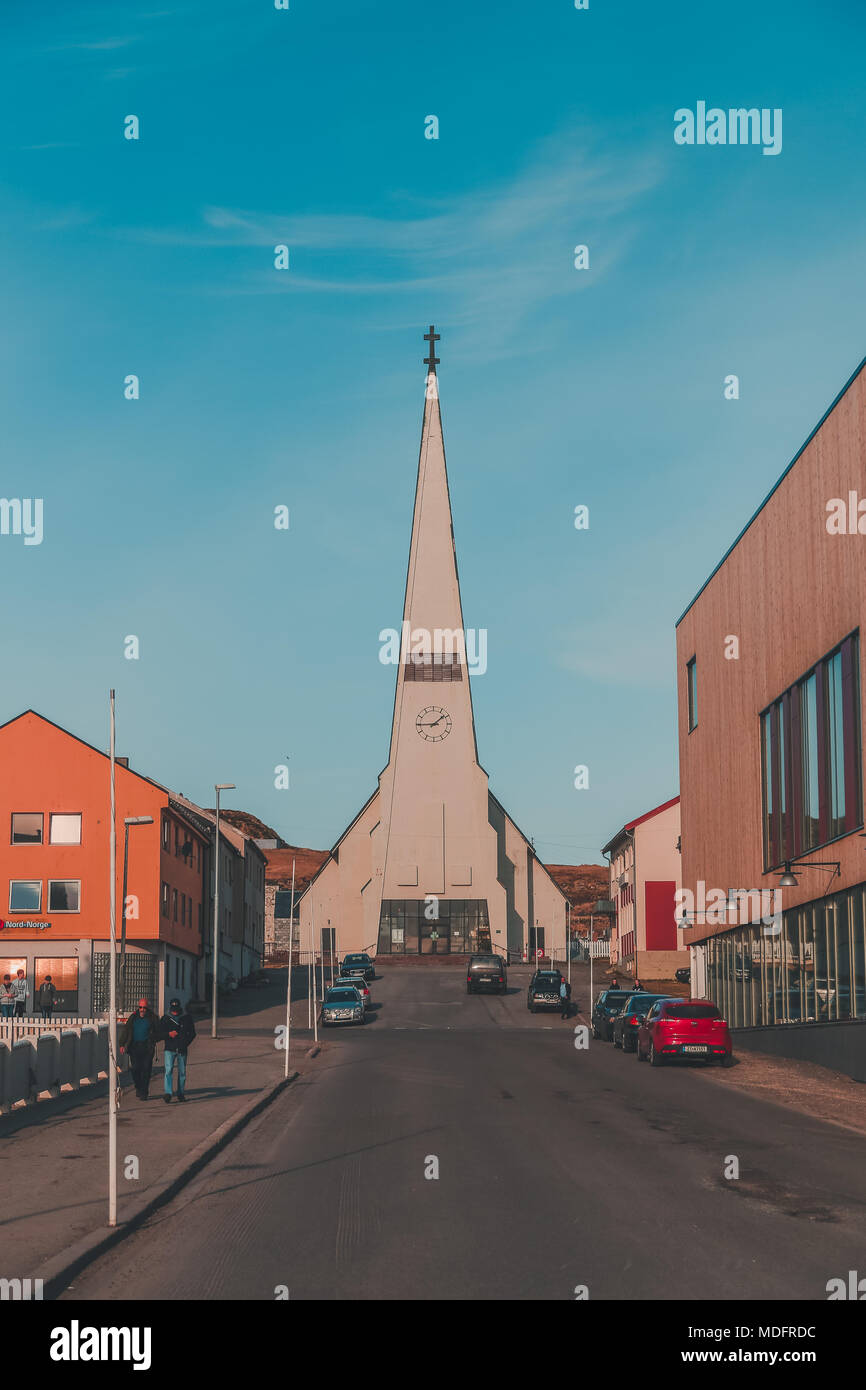 Church of Vardo on a summer day, Norway Stock Photo - Alamy