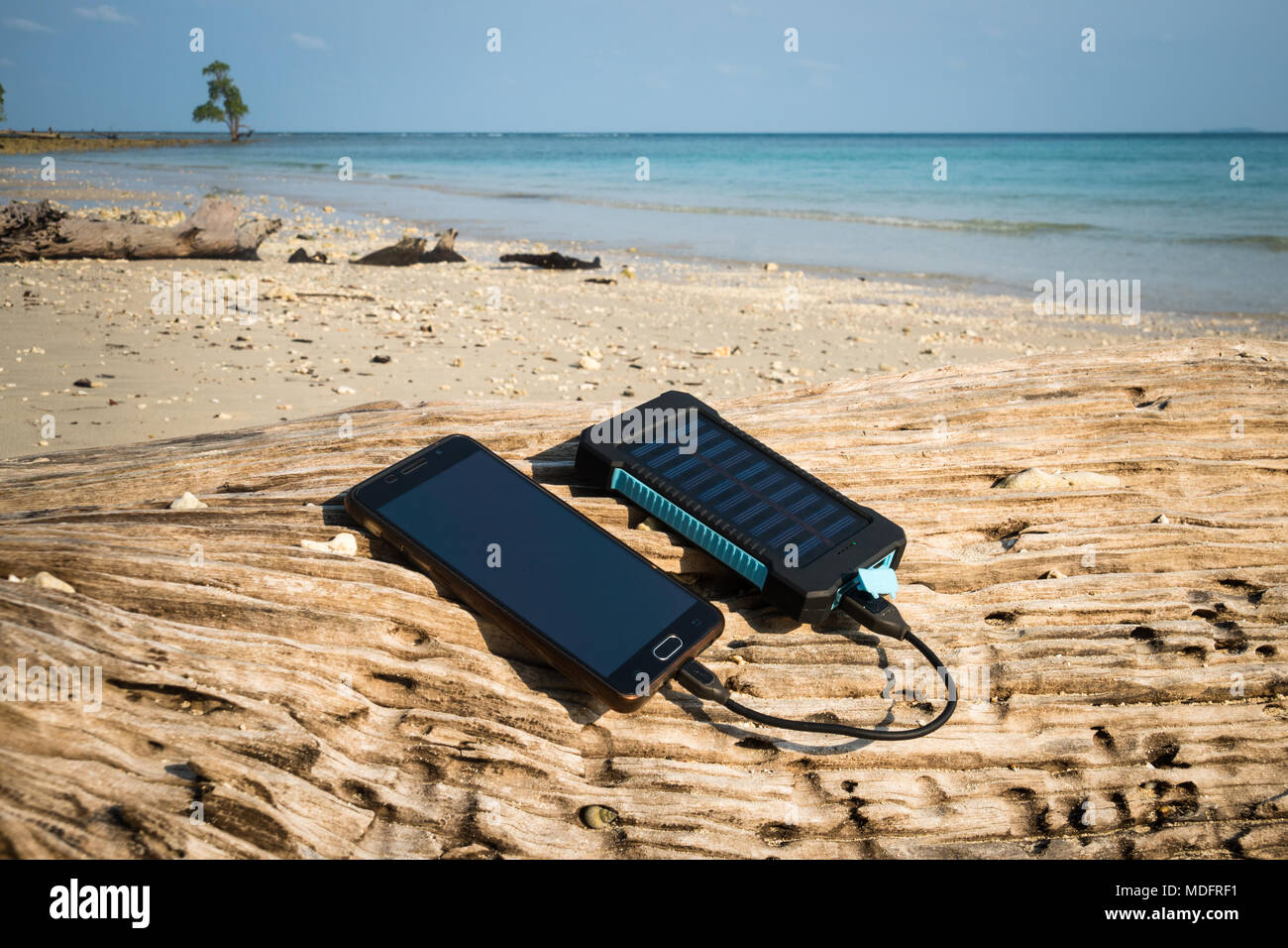 Alternative energy source. battery is charged by solar energy. Charging ...