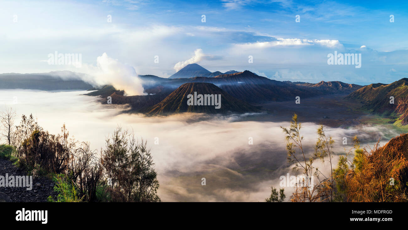 Mt Bromo landscape, East Java, Indonesia Stock Photo - Alamy