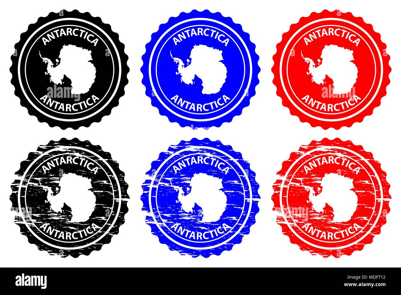 Antarctica - rubber stamp - vector, Antarctica continent map pattern ...