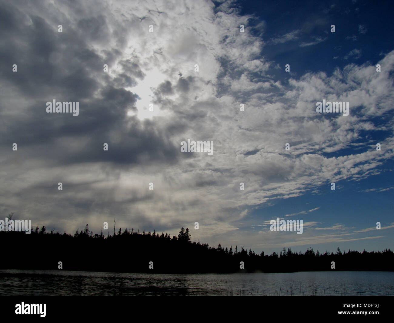 Clouds over Chezzetcook Inlet, Nova Scotia, Canada Stock Photo - Alamy