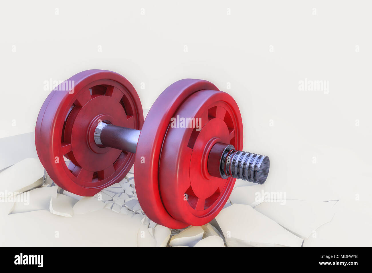 Broken Dumbbell Exercise Background High Resolution Stock Photography ...