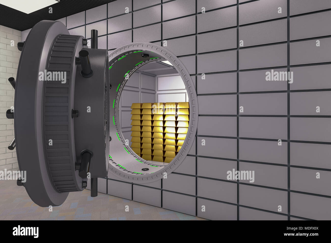 Gold bar safe hi-res stock photography and images - Alamy