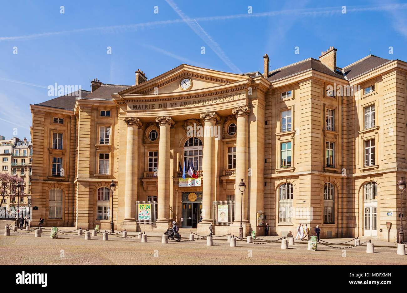 Paris france facade building front paris france pantheon hi-res stock ...