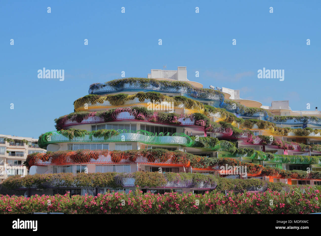 Multi colored balconies hi-res stock photography and images - Alamy