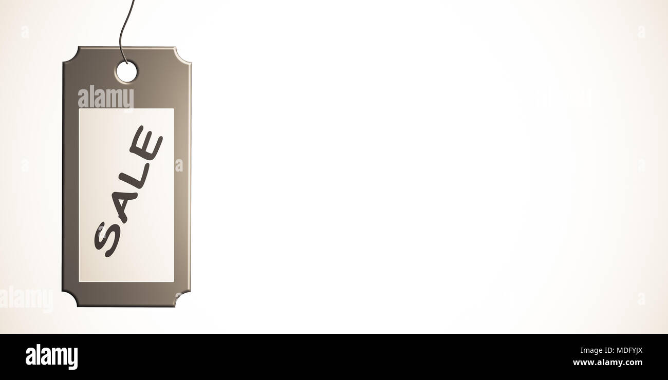 blank sale tag illustration backdrop Stock Photo - Alamy