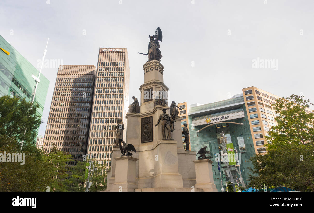 Michigan soldiers and sailors monument detroit Stock Photo - Alamy